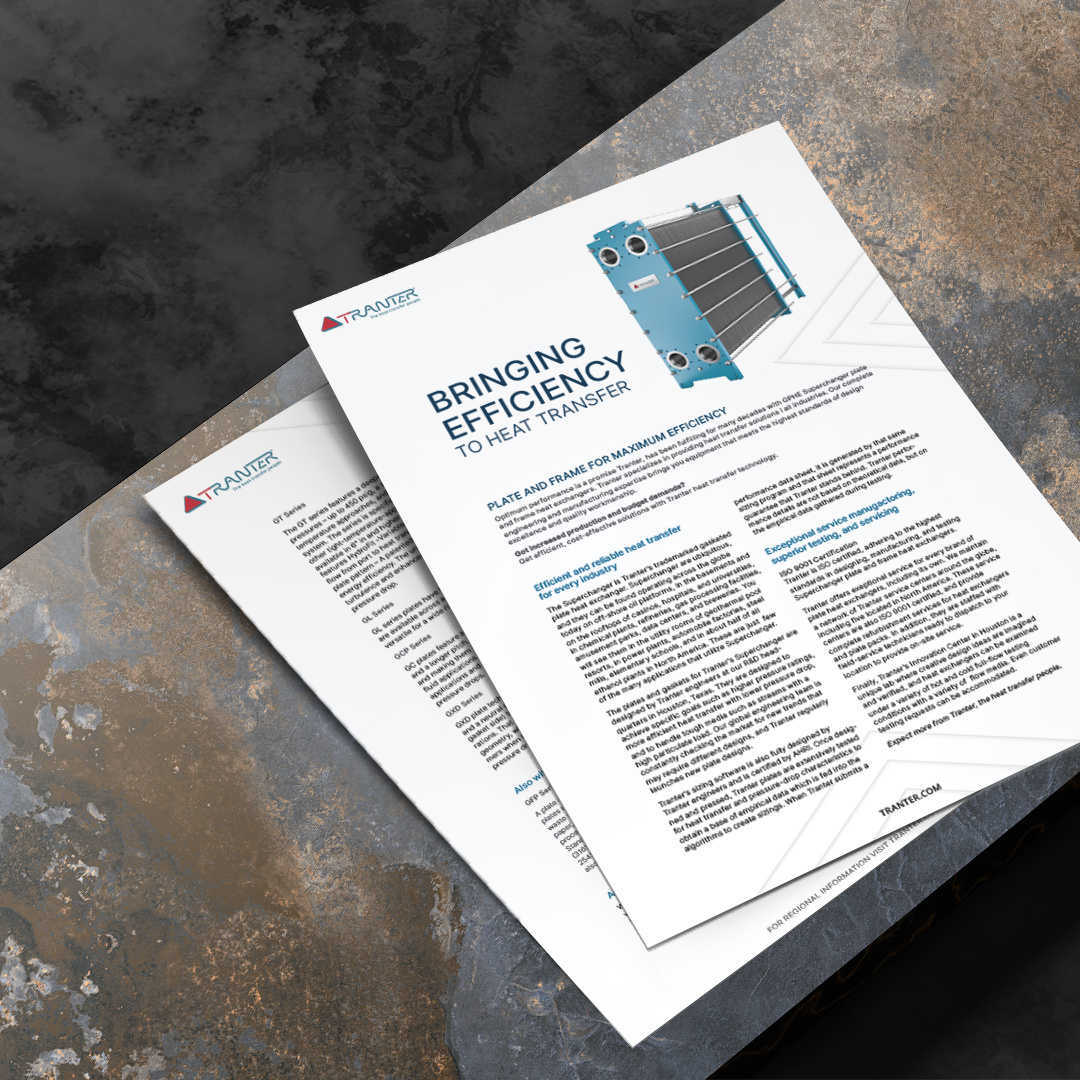 SUPERMAX® Shell And Plate Heat Exchanger - Tranter