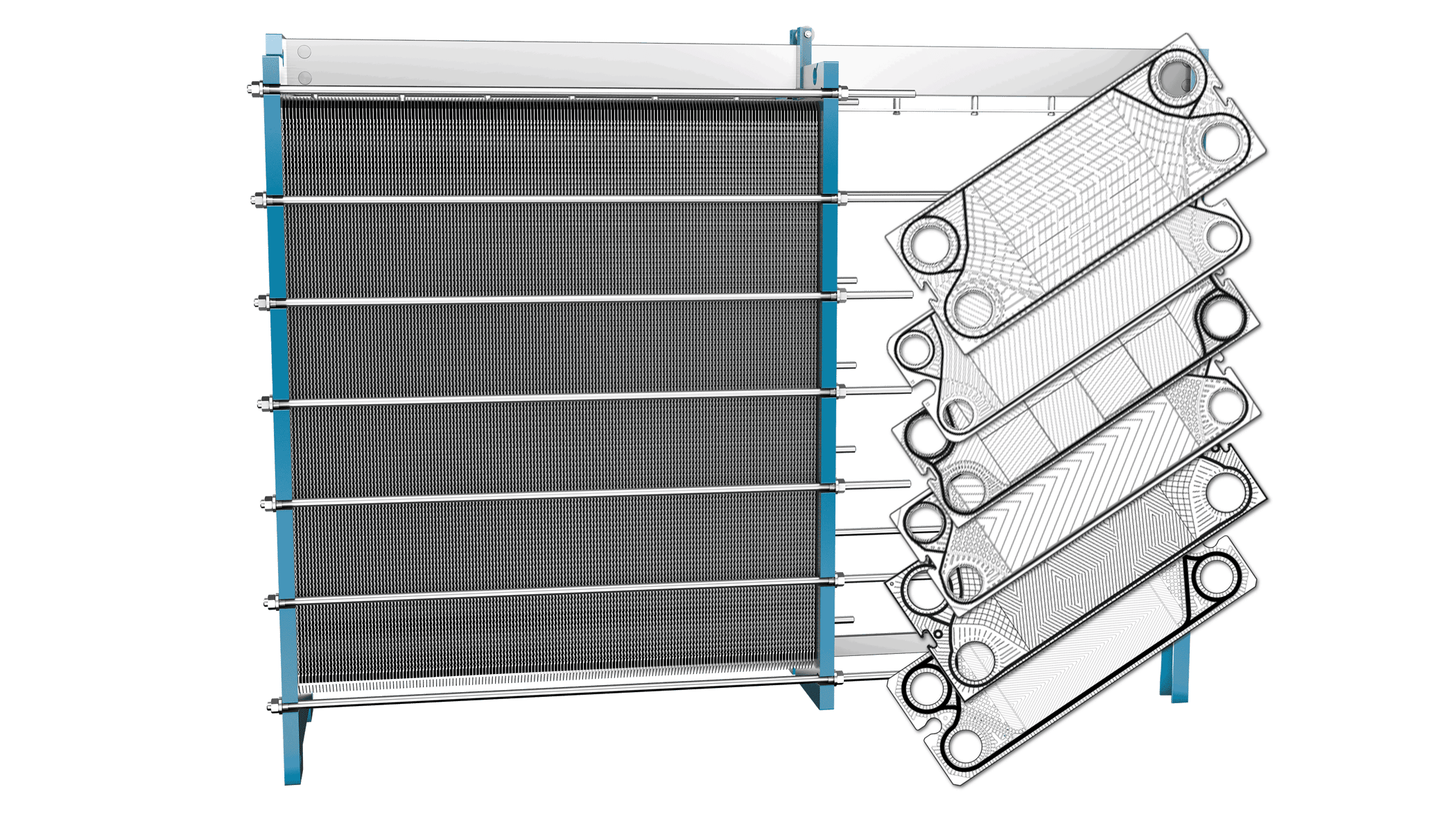 SUPERCHANGER® Gasketed Plate And Frame Heat Exchanger
