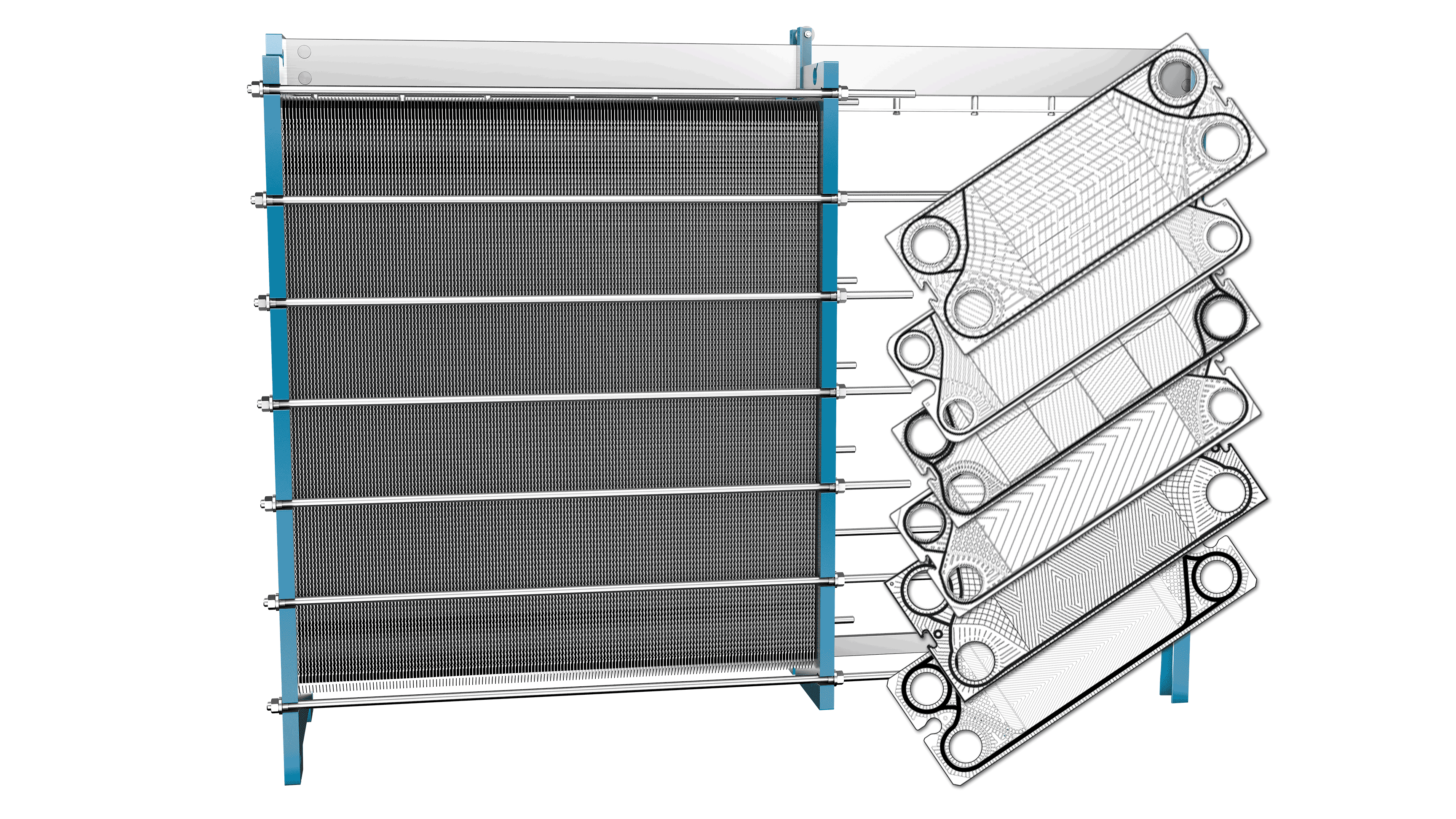 SUPERCHANGER® Gasketed Plate And Frame Heat Exchanger