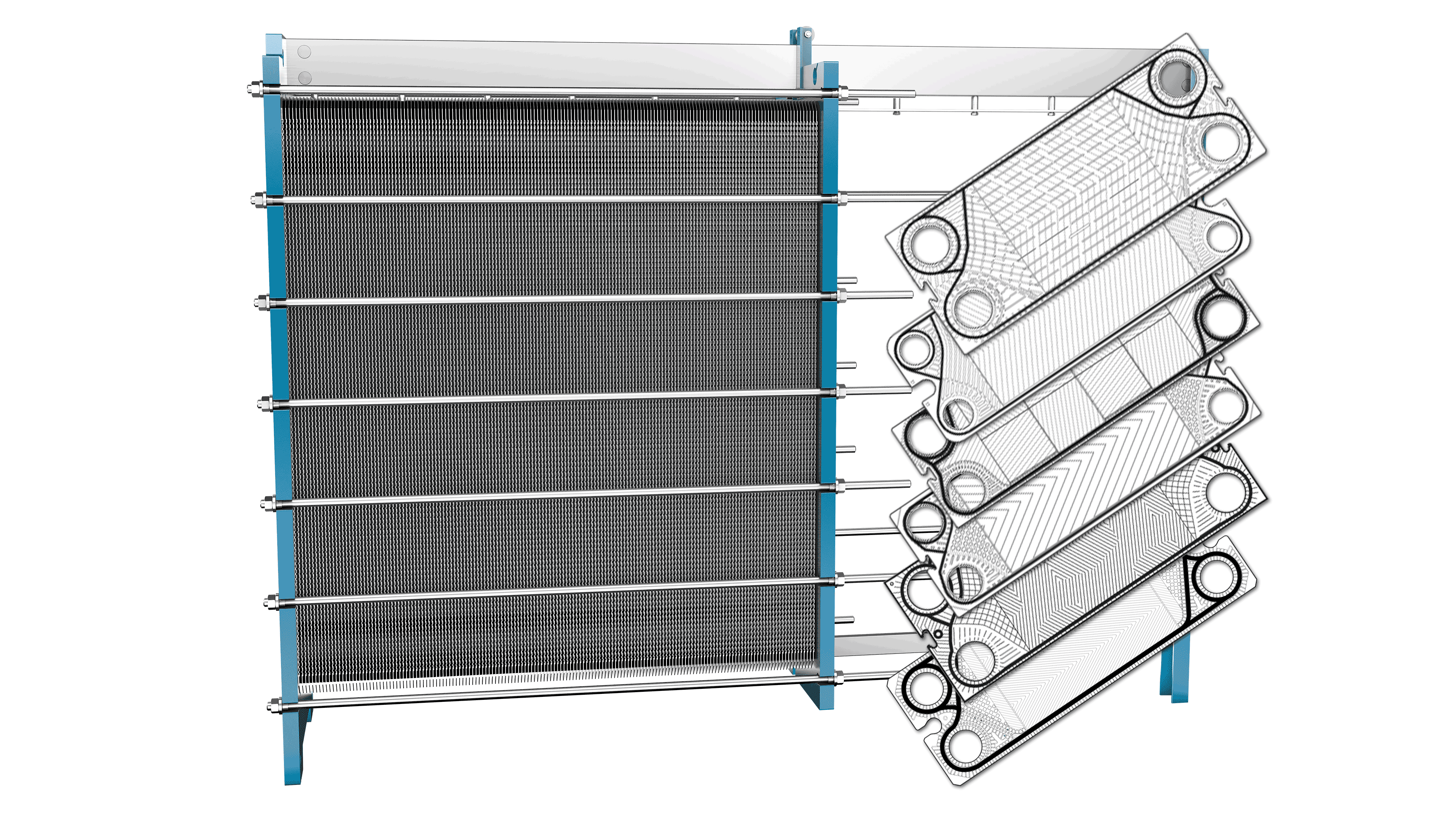SUPERCHANGER® Gasketed Plate And Frame Heat Exchanger